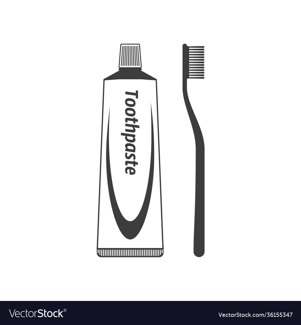 Toothpaste and toothbrushes Royalty Free Vector Image