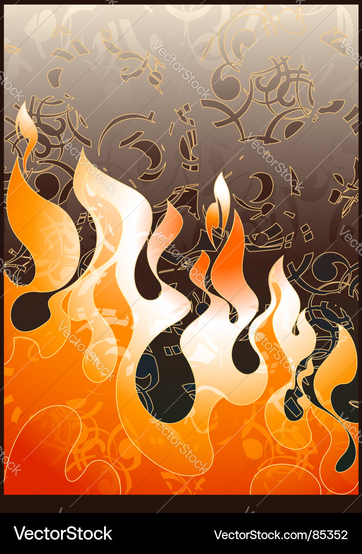 Fire background Royalty Free Vector Image - VectorStock