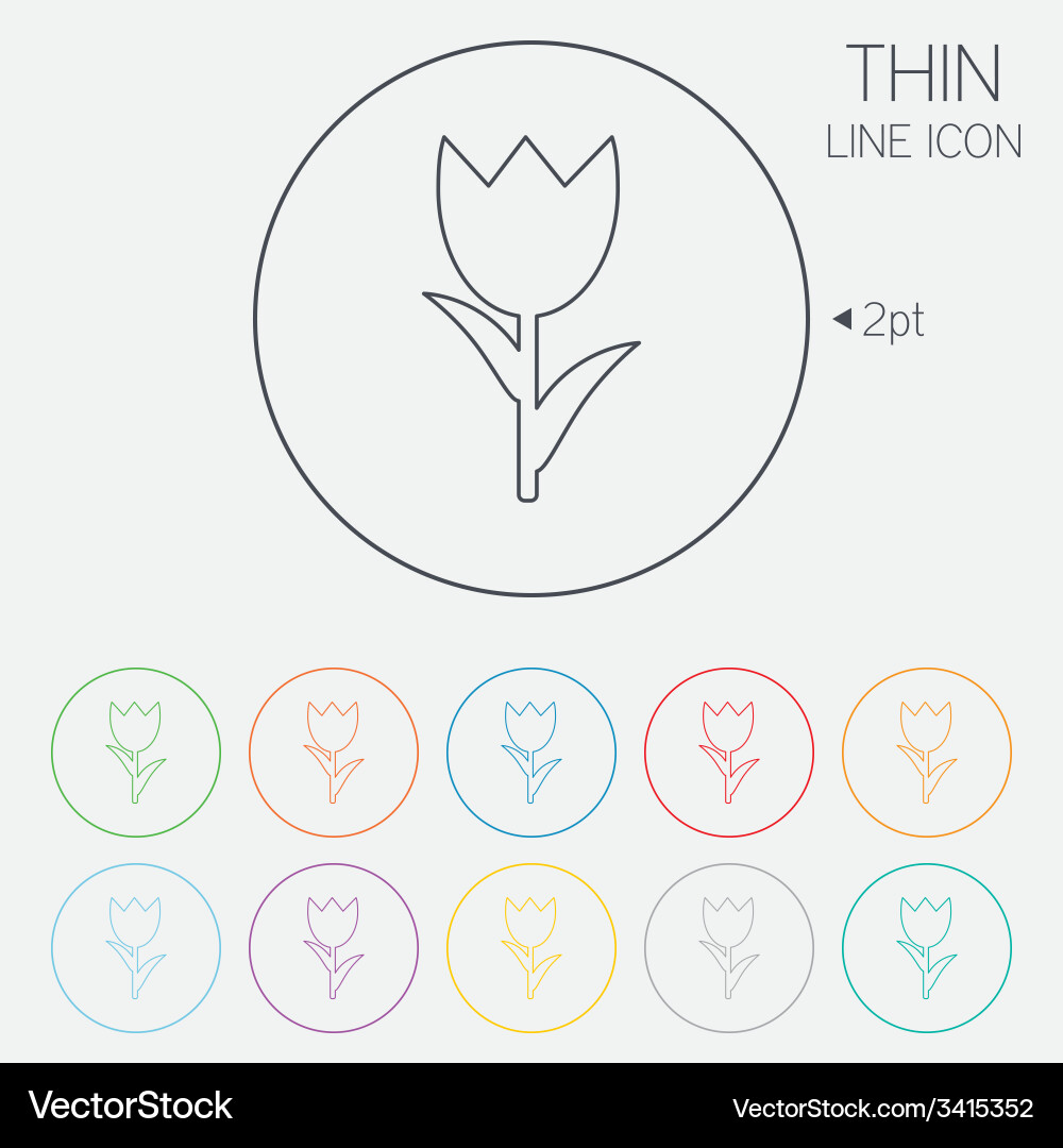 Flower sign icon rose symbol Royalty Free Vector Image