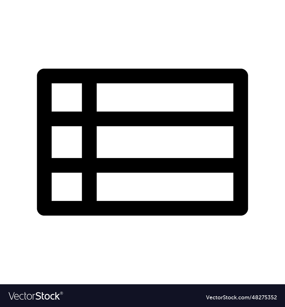 List icon Royalty Free Vector Image - VectorStock
