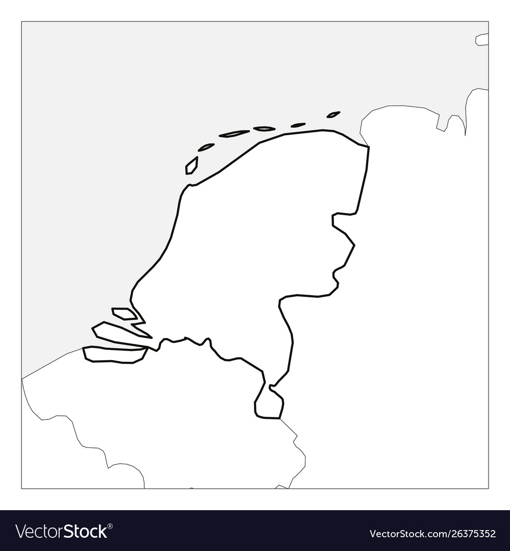 Netherlands Map Outline