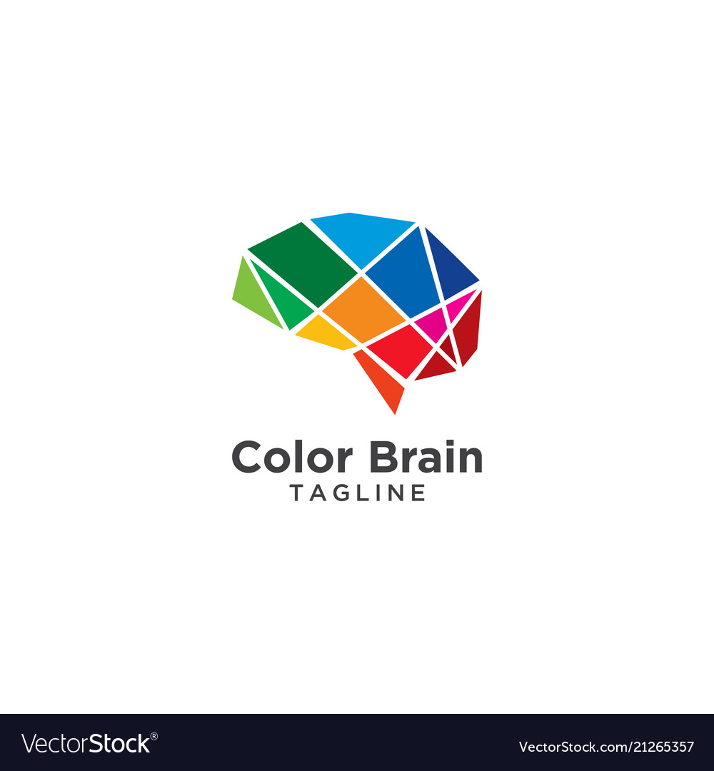 Abstract brain logo template Royalty Free Vector Image