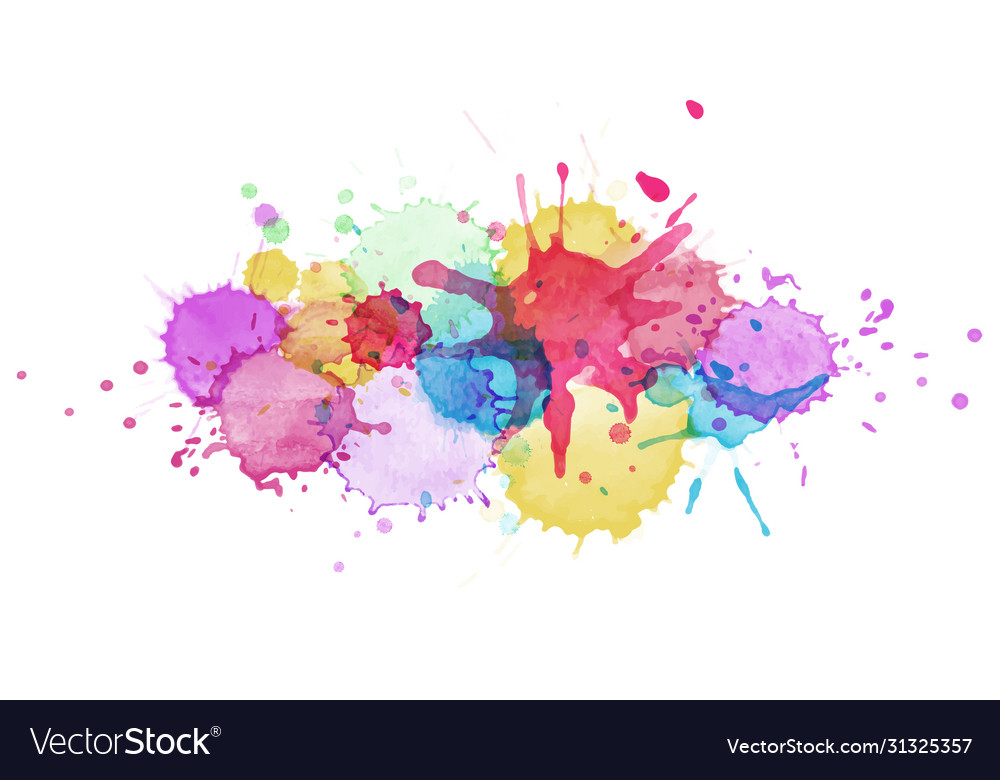 Abstract surface multicolored splash Royalty Free Vector