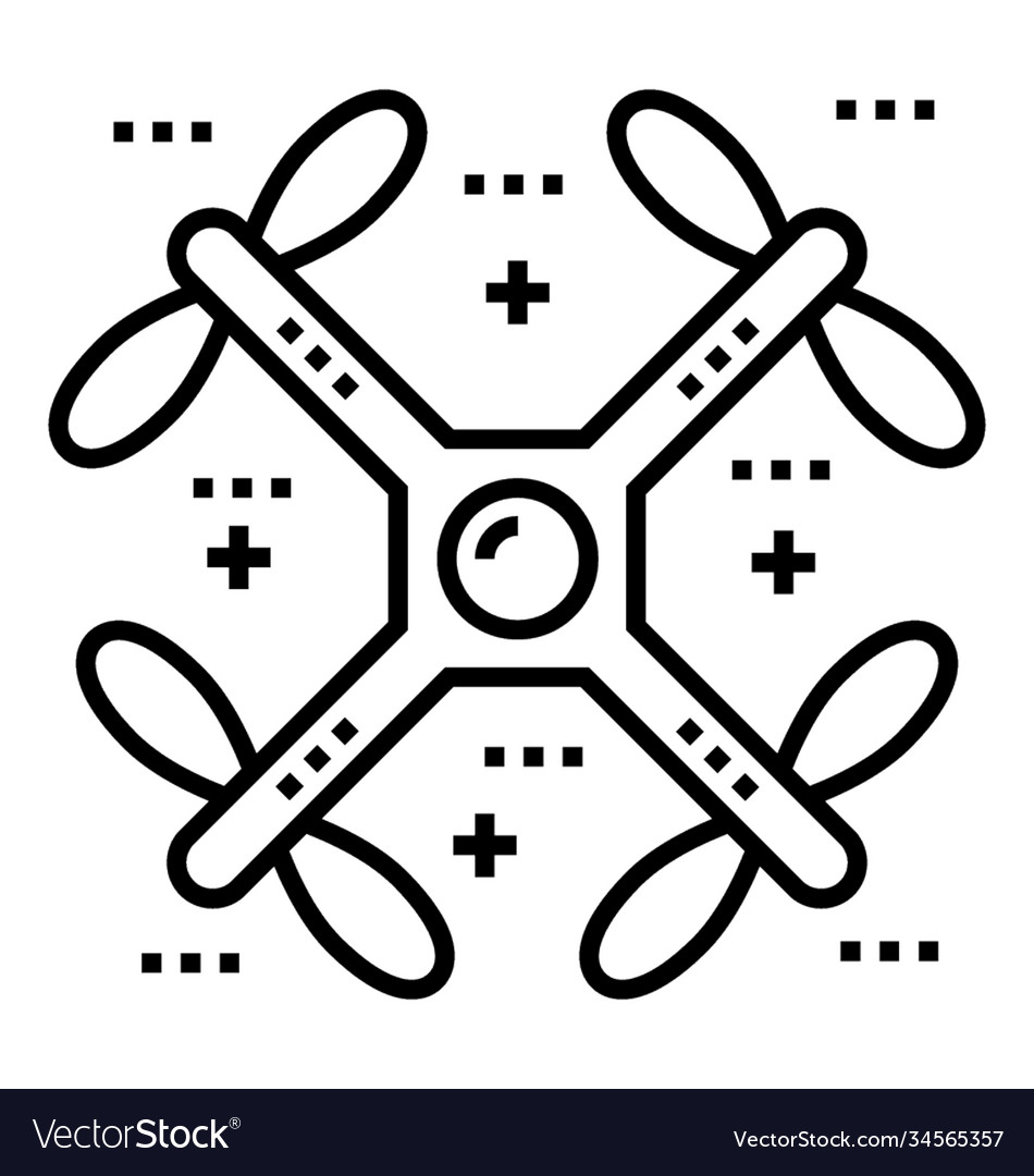 Quadcopter Royalty Free Vector Image - VectorStock