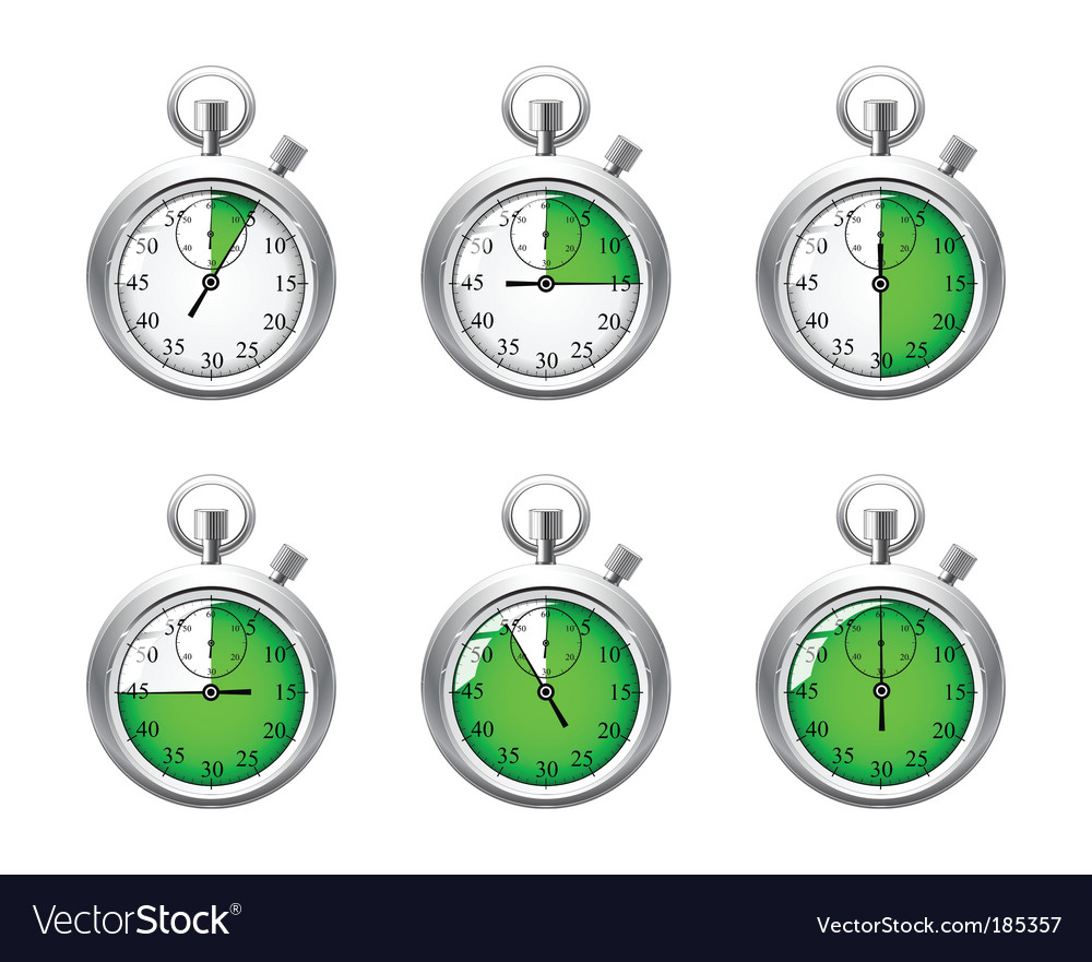 Stopwatch object Royalty Free Vector Image - VectorStock