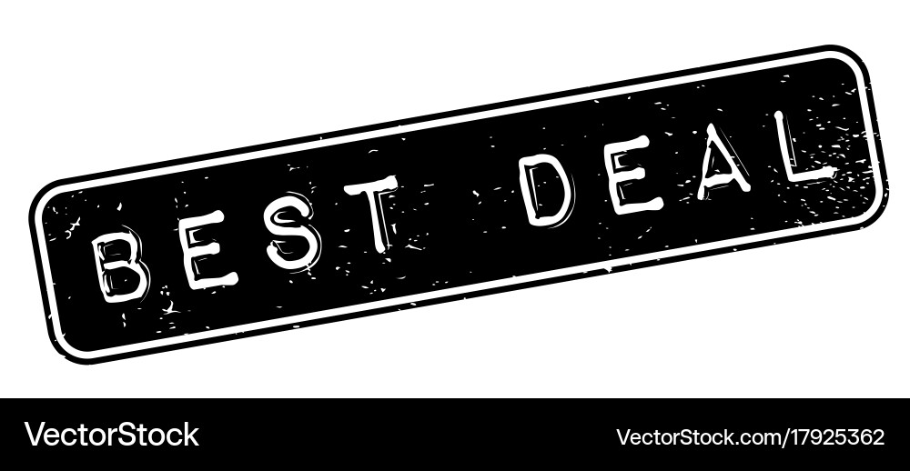 Best deal rubber stamp Royalty Free Vector Image