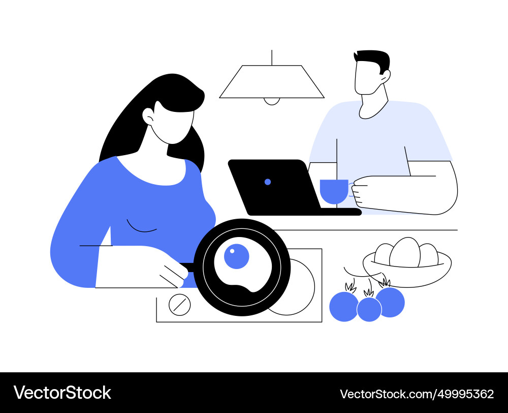 Breakfast time isolated cartoon Royalty Free Vector Image