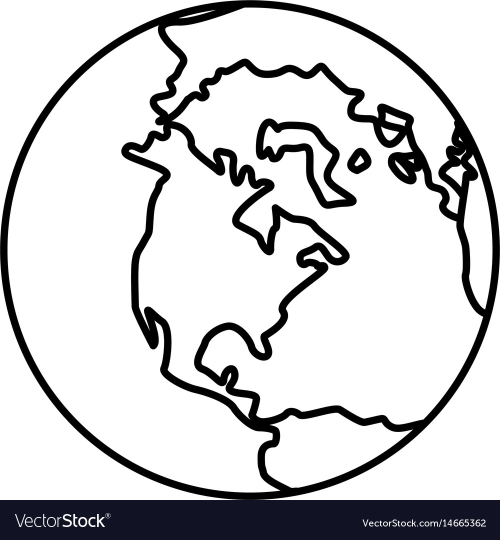 Earth planet icon Royalty Free Vector Image - VectorStock