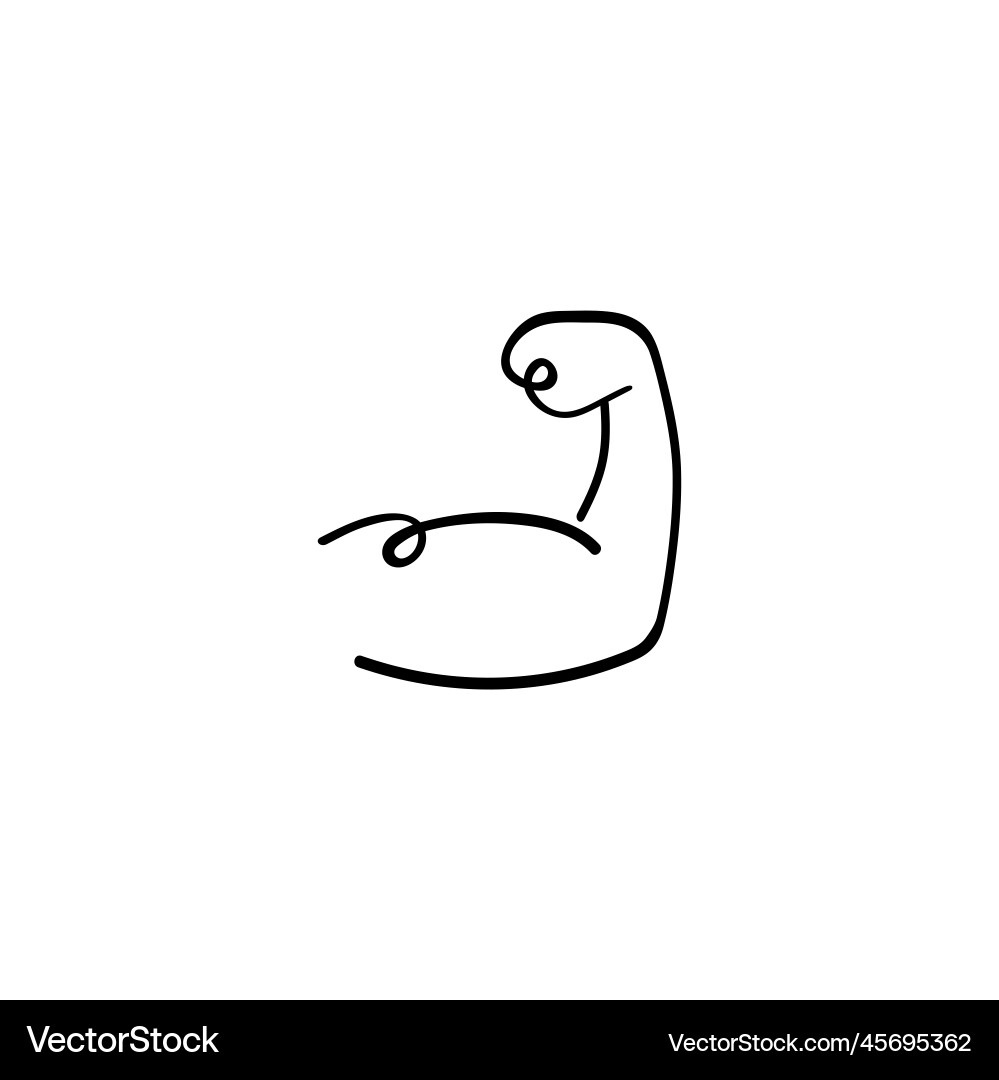 Flex line style icon design Royalty Free Vector Image