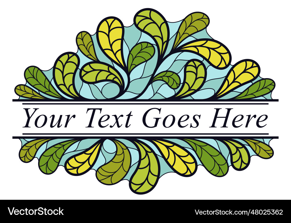 Floral design with leaves and branches isolated Vector Image