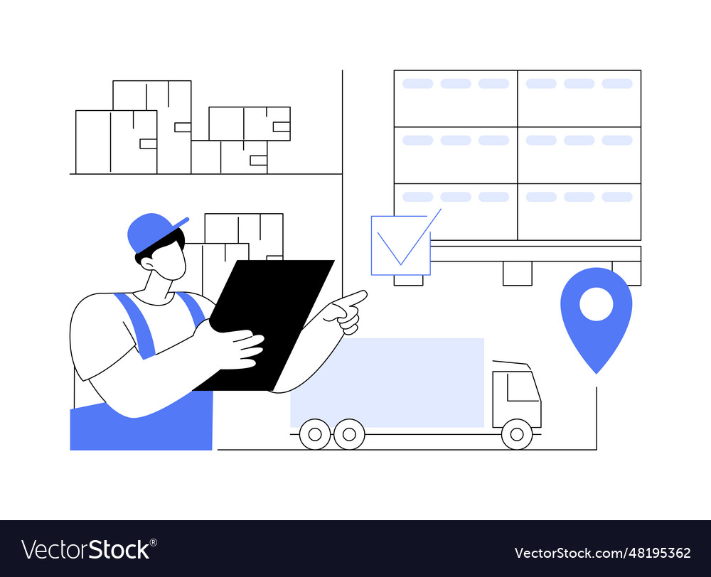 Order processing abstract concept Royalty Free Vector Image