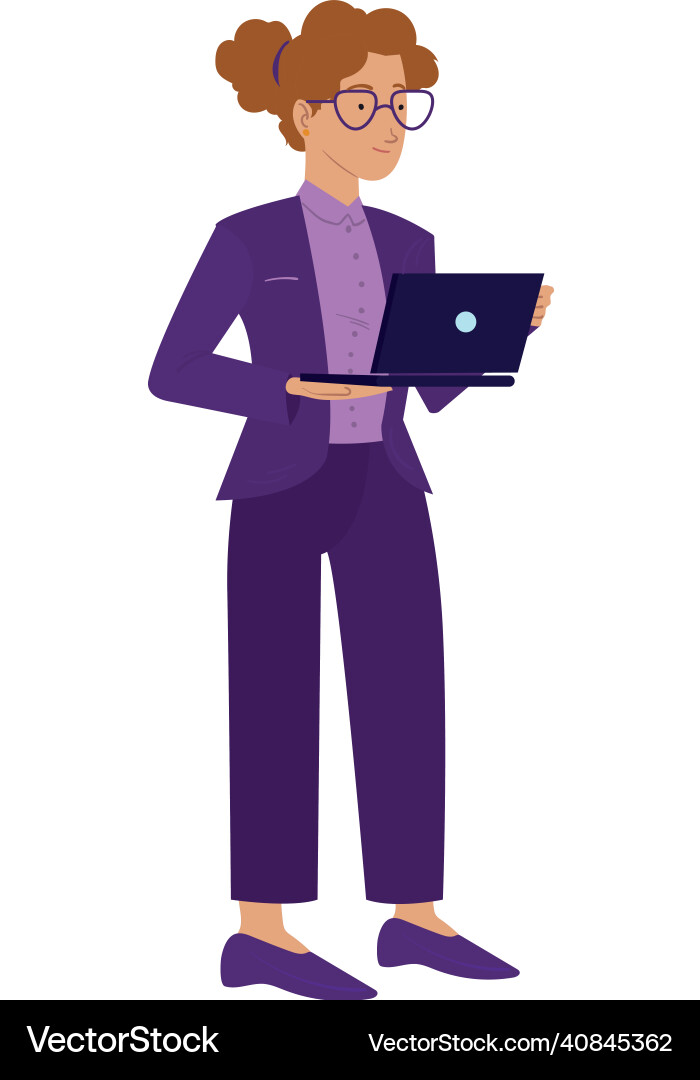 Pretty businesswoman Royalty Free Vector Image