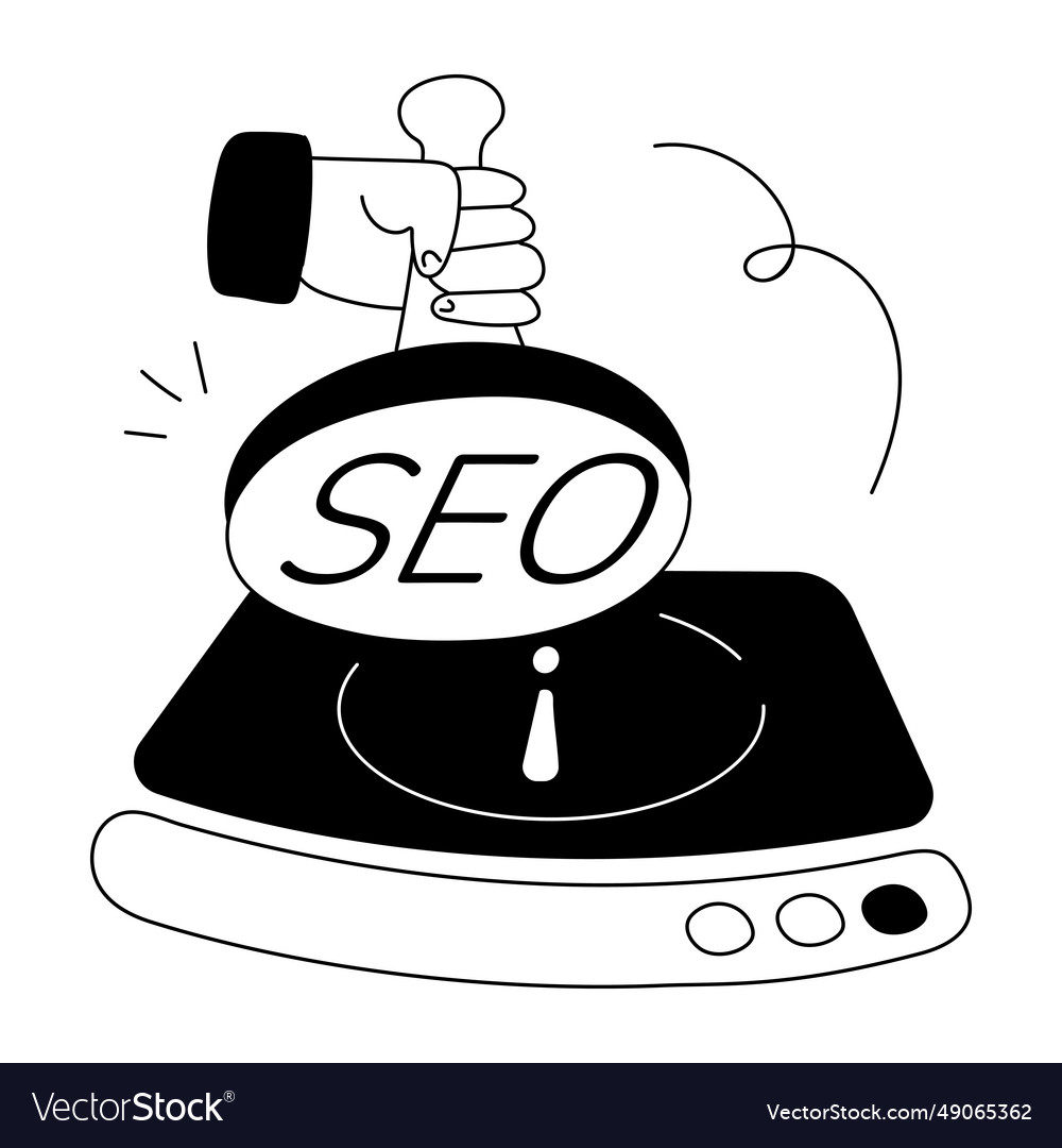 Seo issue Royalty Free Vector Image - VectorStock