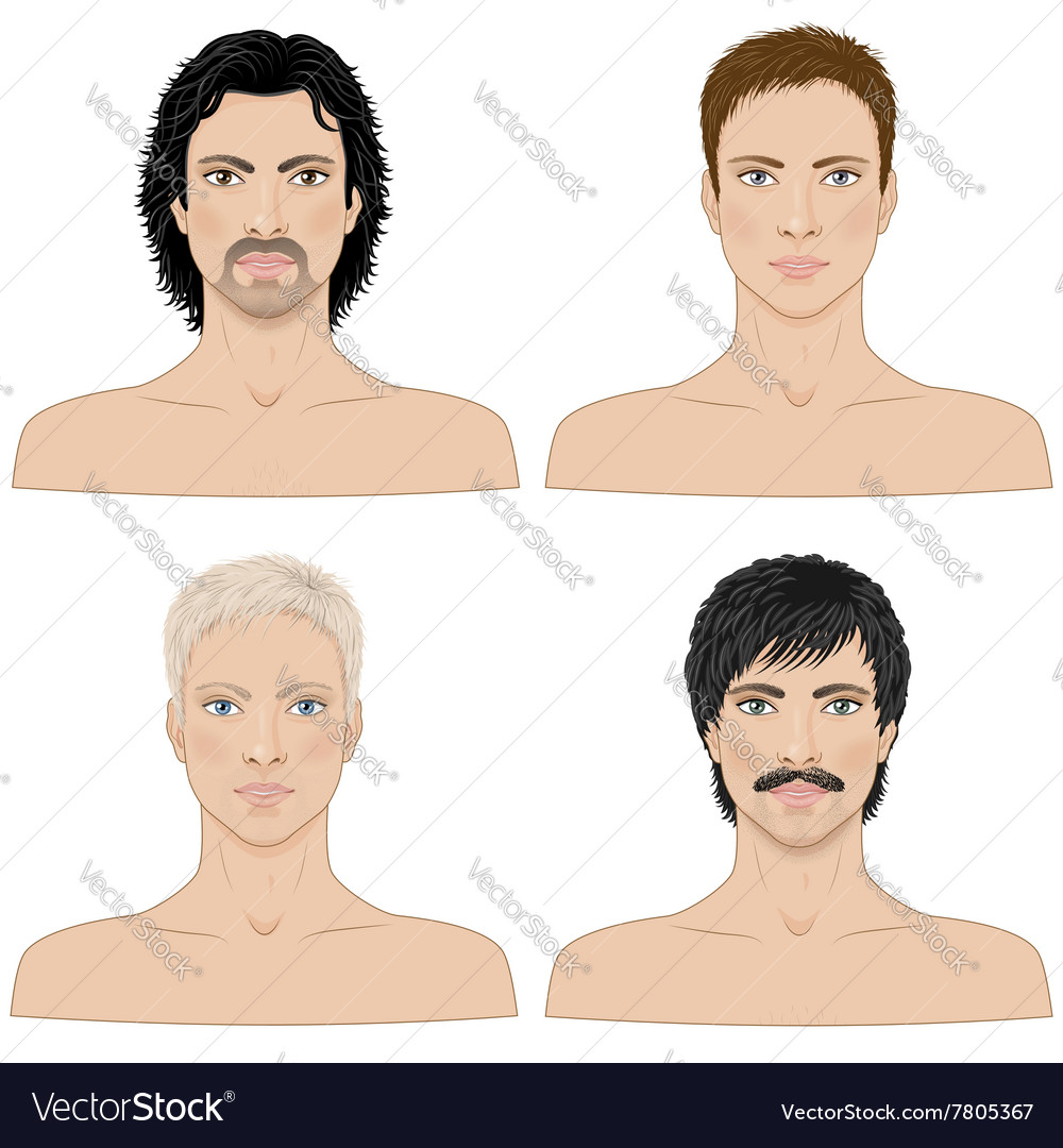 4 men Royalty Free Vector Image - VectorStock