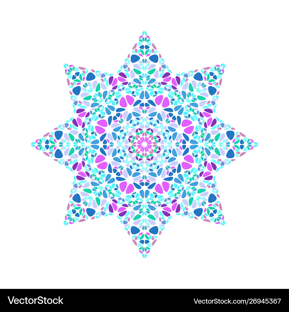 Colorful abstract isolated geometrical stone Vector Image