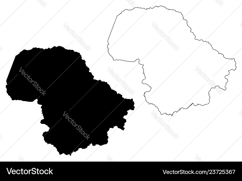 Dak lak province map Royalty Free Vector Image