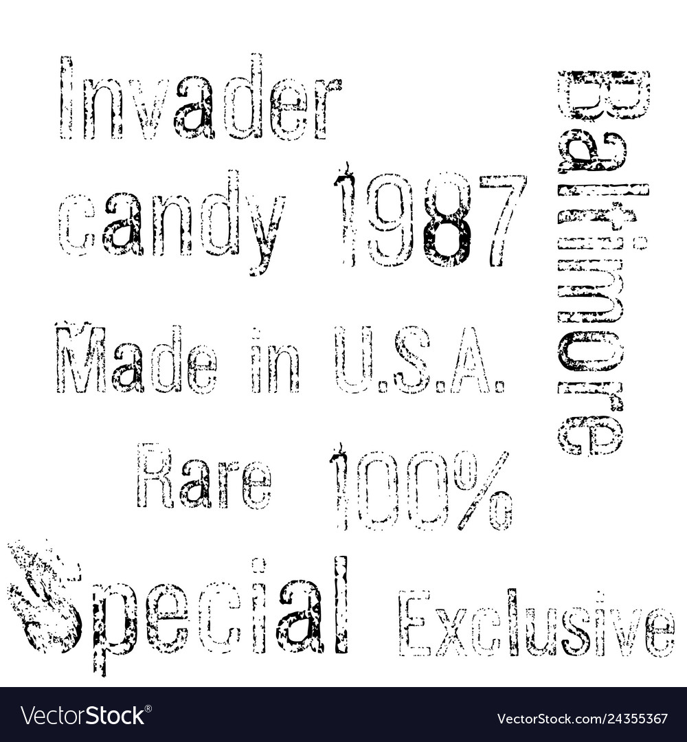 Denim label typographic elements Royalty Free Vector Image