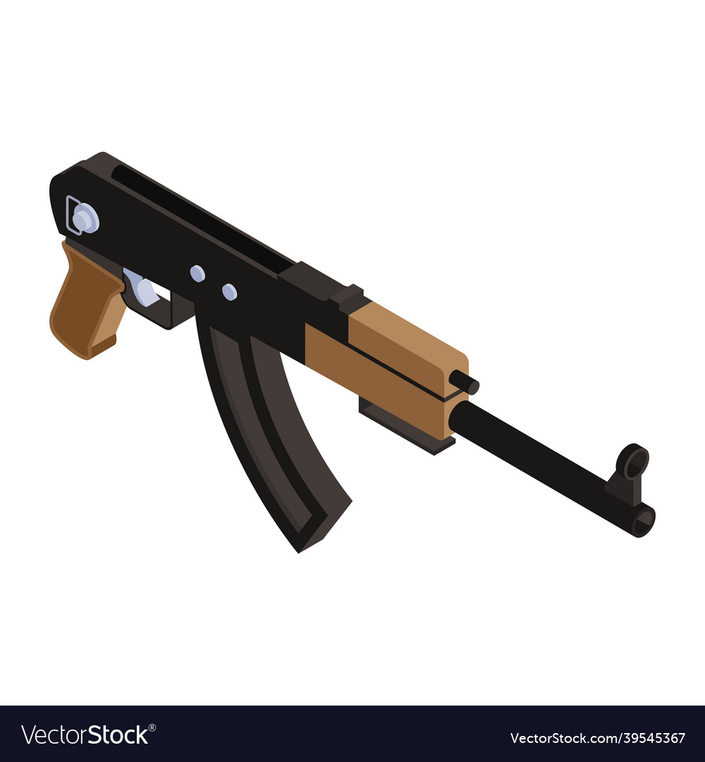 Machine gun Royalty Free Vector Image - VectorStock