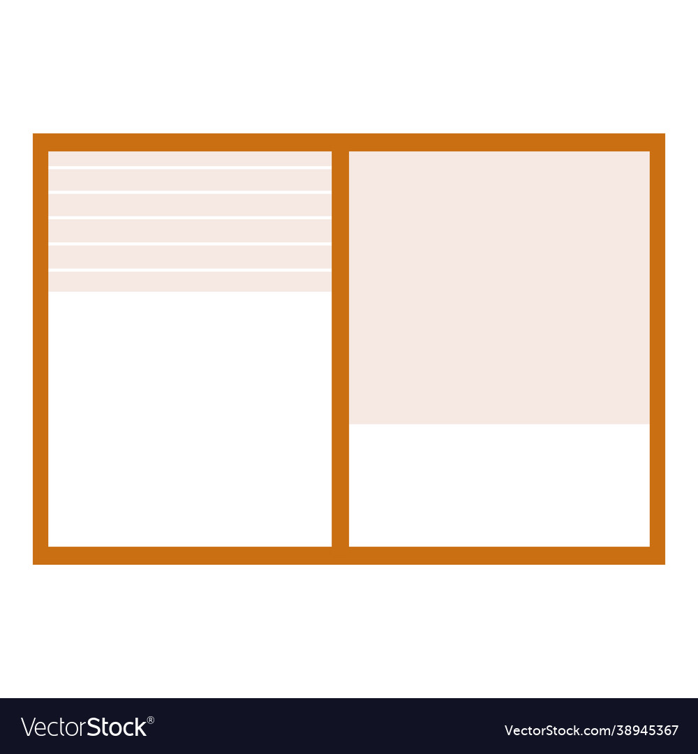 Window frame interior Royalty Free Vector Image