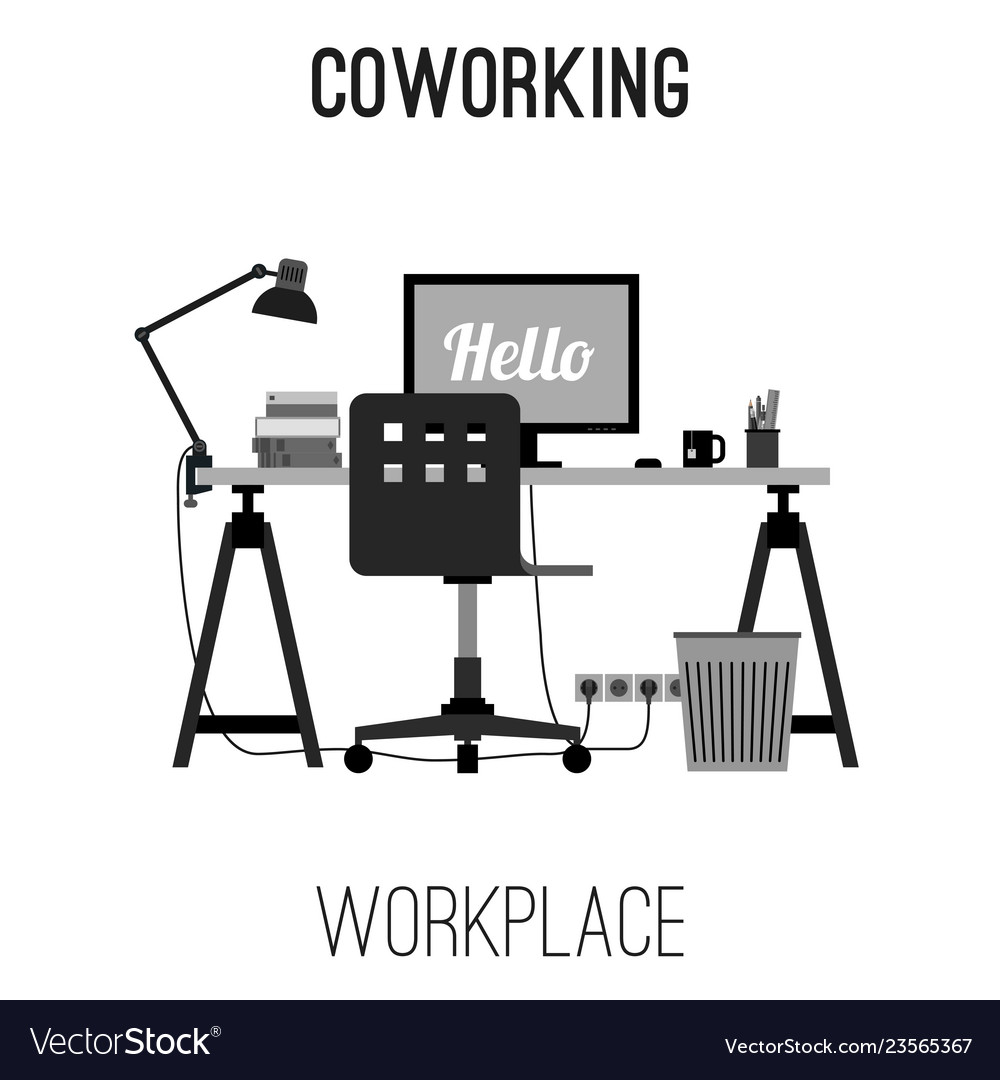 Workplace Royalty Free Vector Image - VectorStock