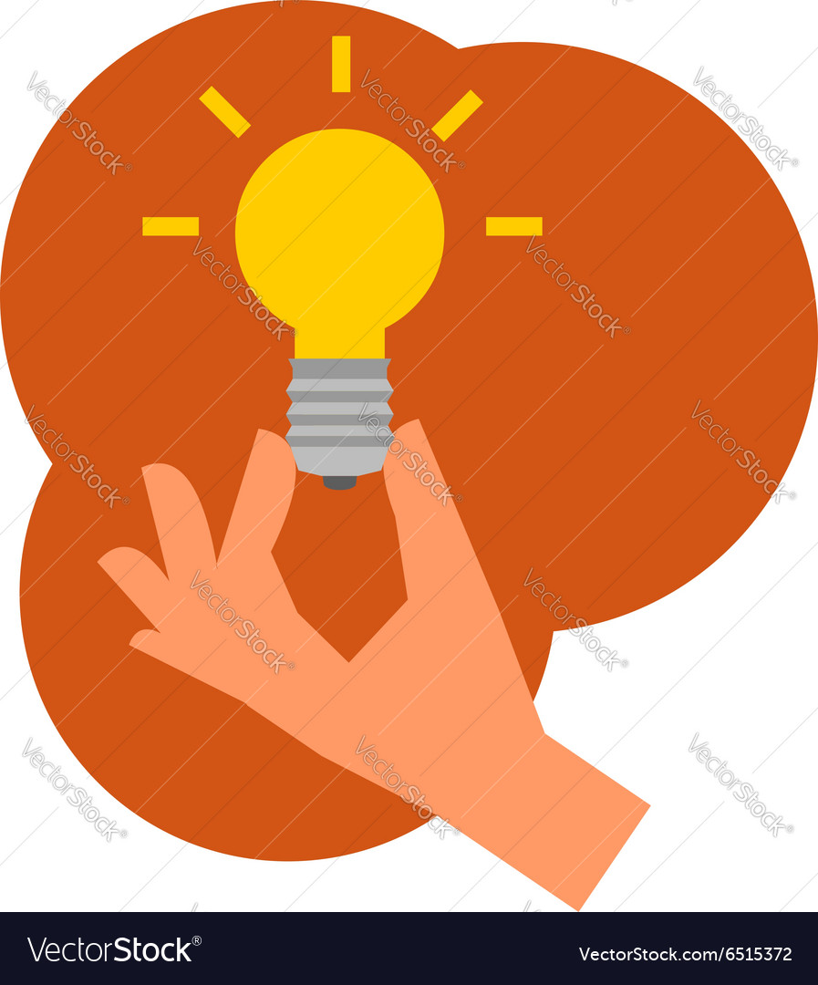 Hand lamp Royalty Free Vector Image - VectorStock