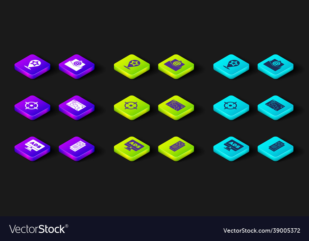 Set advertising browser window target sport Vector Image Set advertising browser window target sport Vector Image