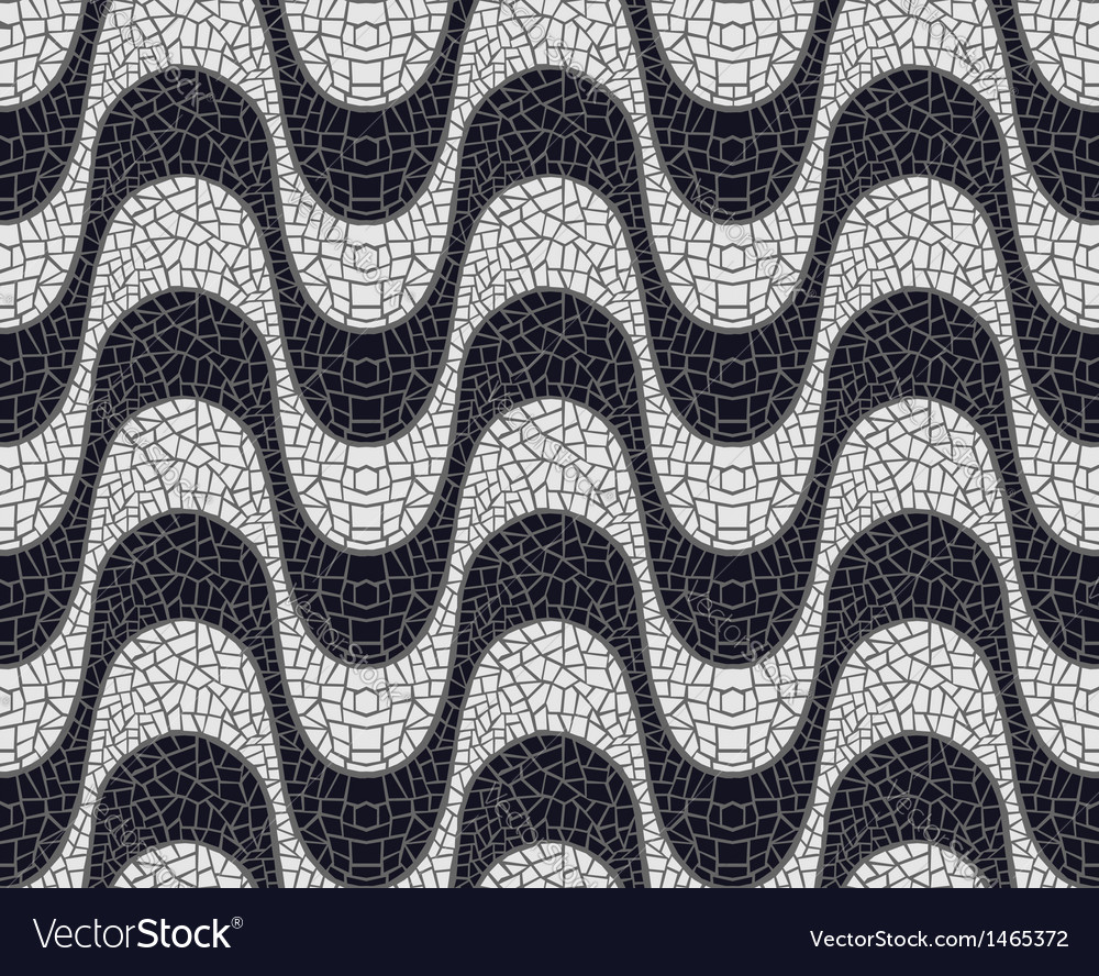 Wave pavement pattern Royalty Free Vector Image