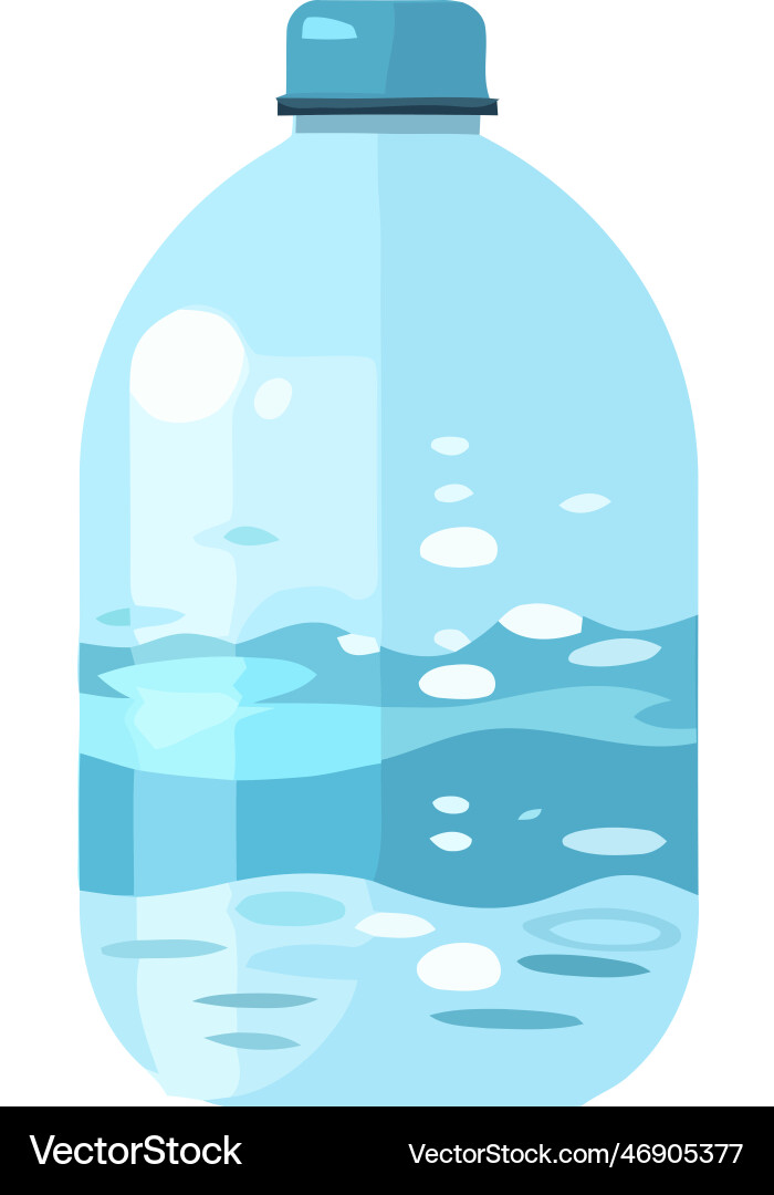 Blue wave icon symbolizes purified drinking water Vector Image