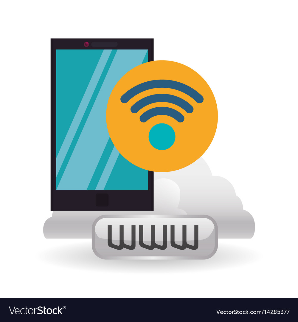 Cloud computing design media icon isolated Vector Image