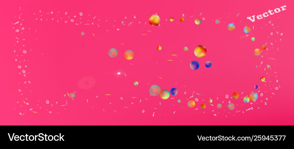 Colorful abstract ultra wide space background Vector Image