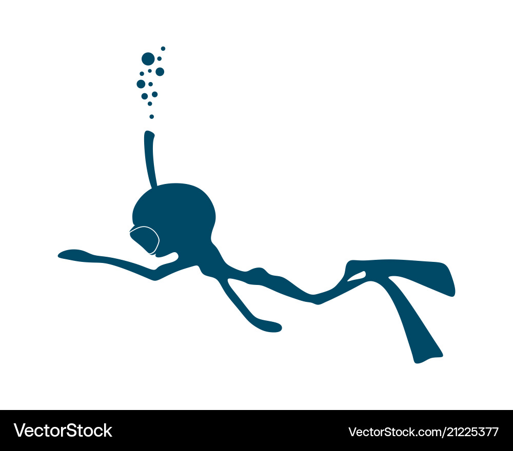 Diving sport concept Royalty Free Vector Image