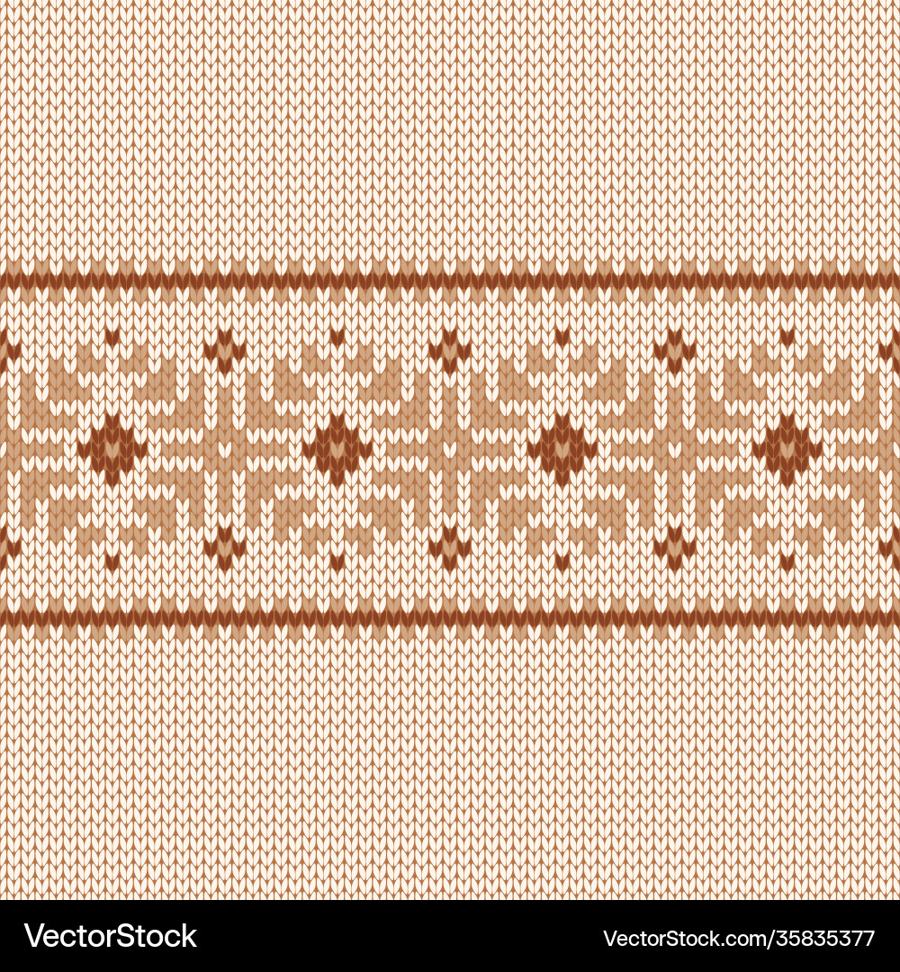 Norwegian native style sweater fair isle design Vector Image
