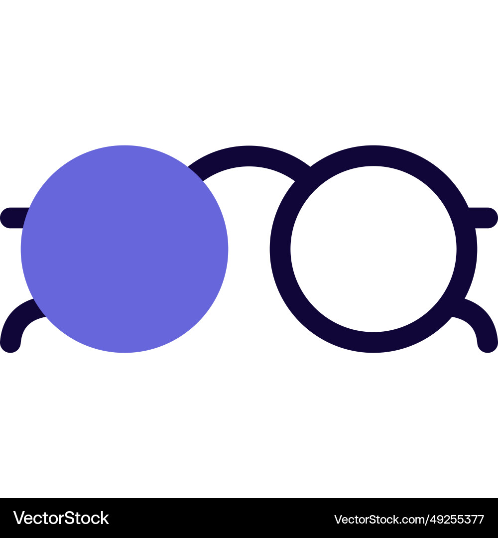 Protection of vision through eyeglasses Royalty Free Vector