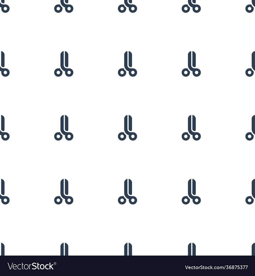 Scissors icon pattern seamless white background Vector Image