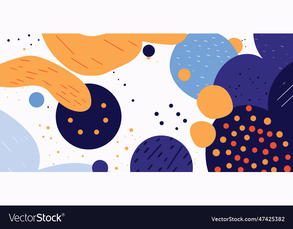 Abstract flat composition Royalty Free Vector Image