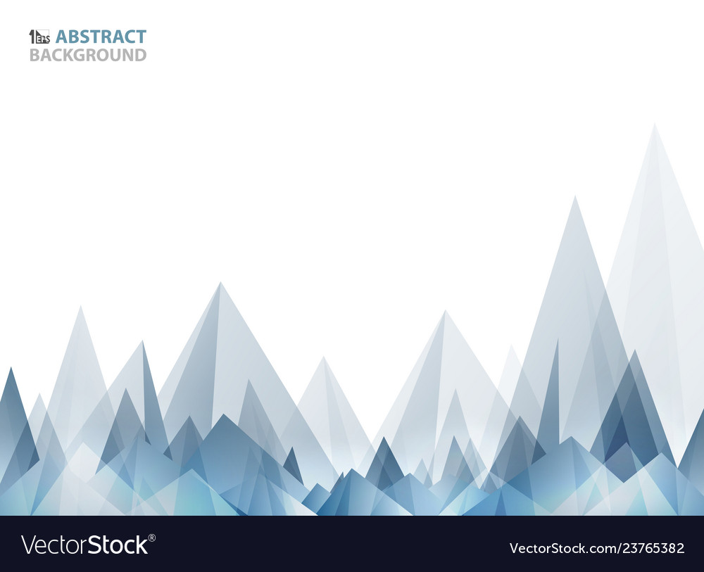 Abstract soft wide blue triangle pattern Vector Image