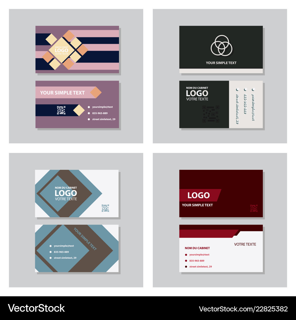 Business model name card luxury modern black Vector Image