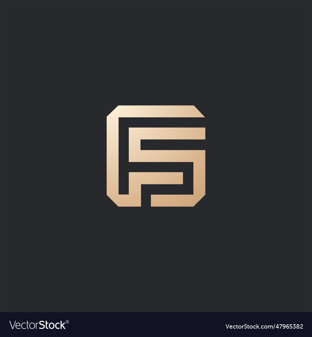 Fs initial letter logo design image Royalty Free Vector Fs initial letter logo design image Royalty Free Vector