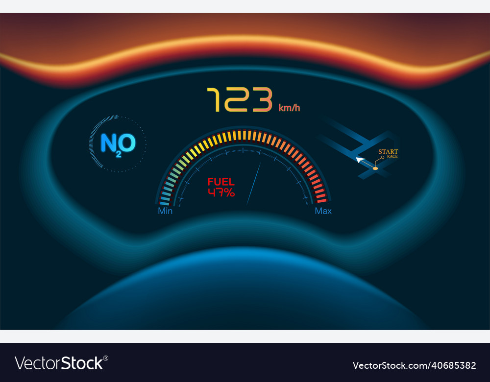 Futuristic interface screen design Royalty Free Vector Image