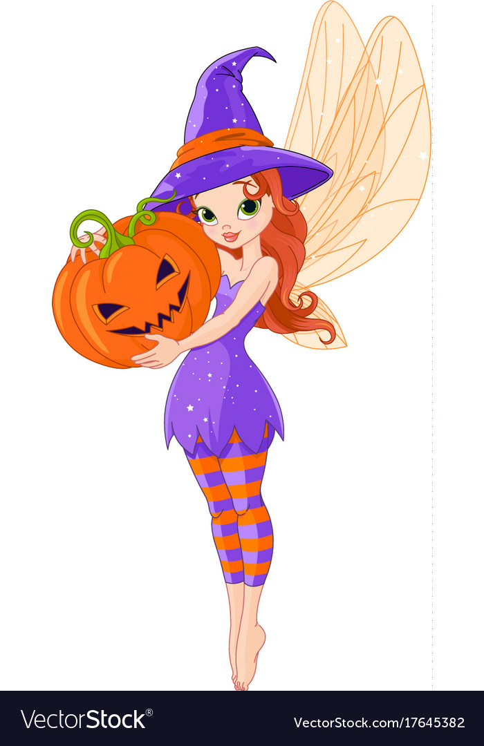 Halloween fairy Royalty Free Vector Image - VectorStock