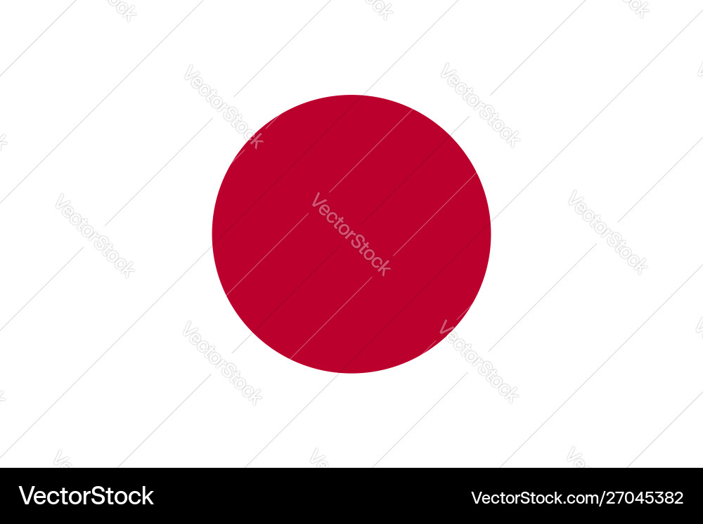 Japan national flag tokyo Royalty Free Vector Image