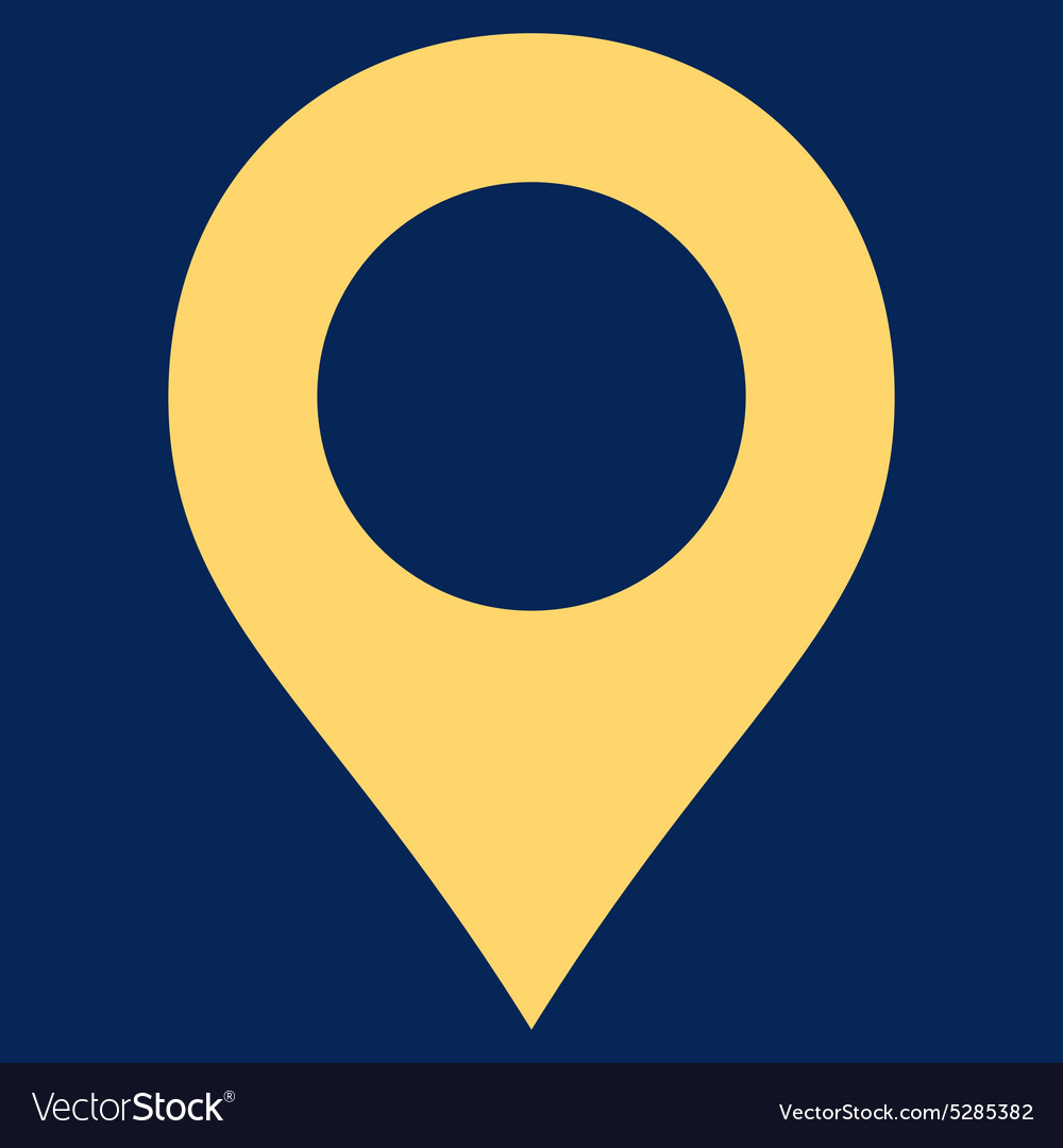Map marker flat yellow color icon Royalty Free Vector Image Map marker flat yellow color icon Royalty Free Vector Image
