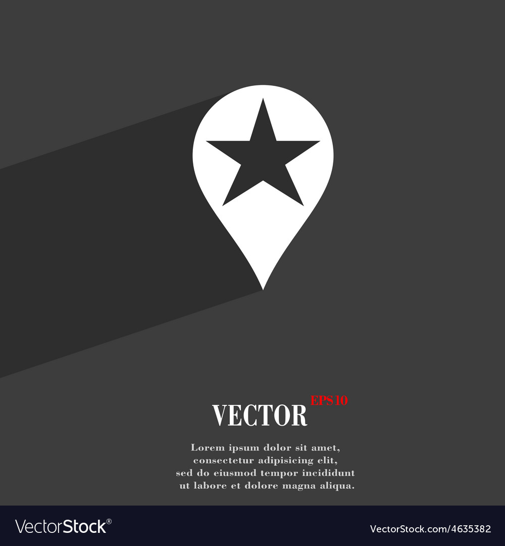Map pointer award gps location icon symbol flat Vector Image
