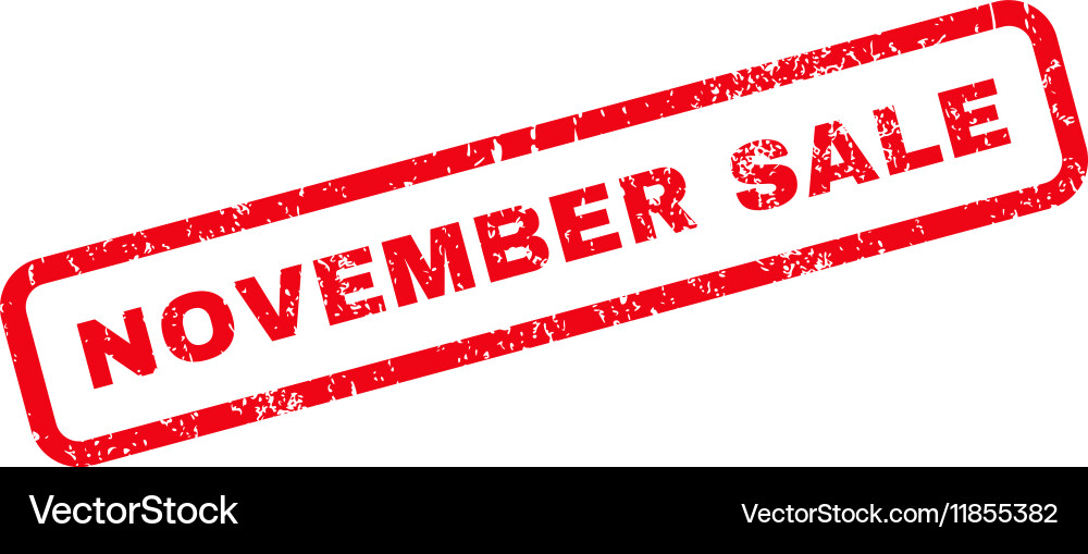 November Sale Rubber Stamp Royalty Free Vector Image