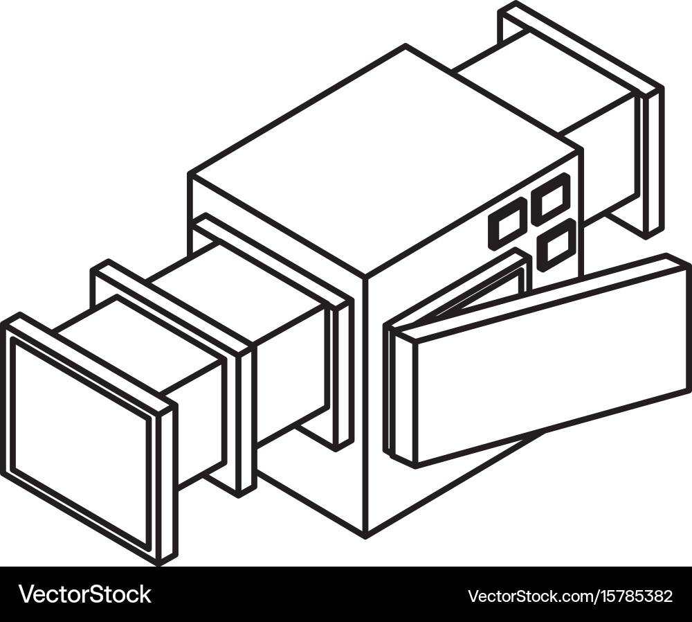 Professional camcorder 3d Royalty Free Vector Image