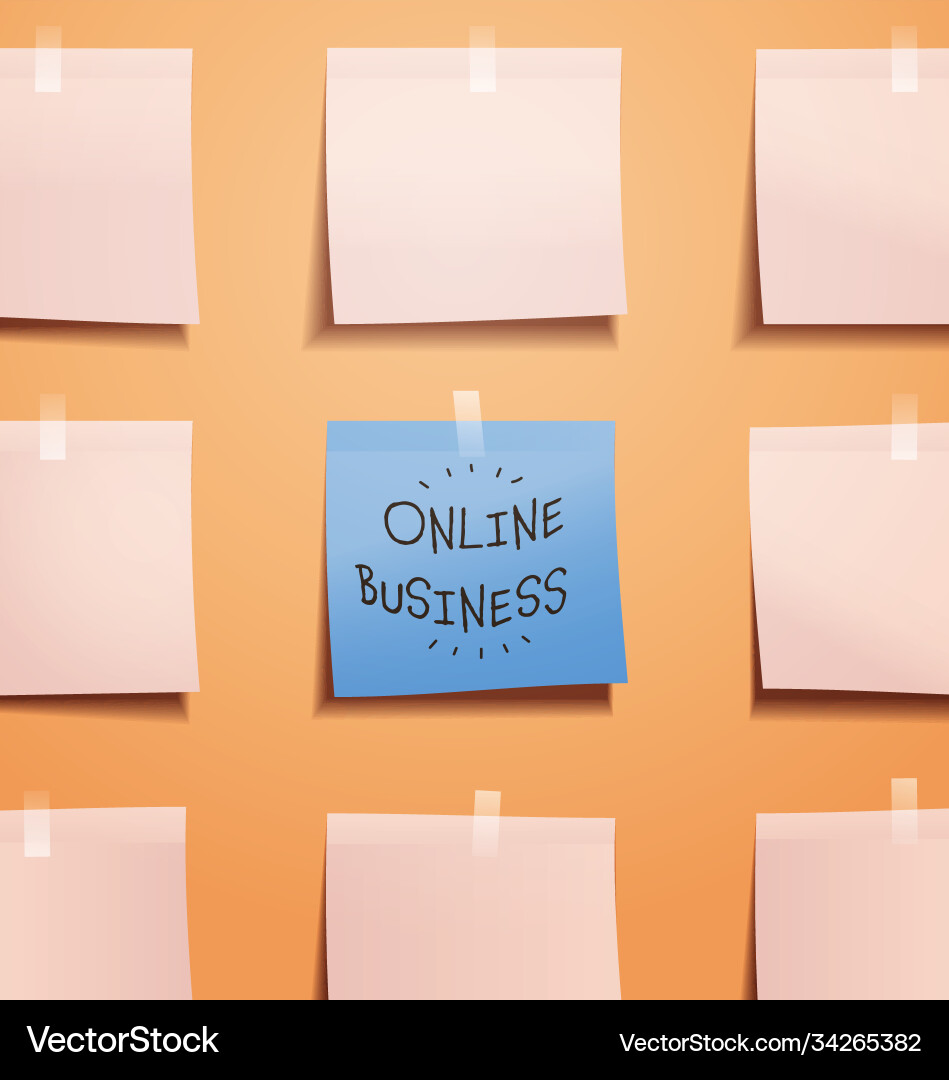 Reminder schedule board online business written Vector Image