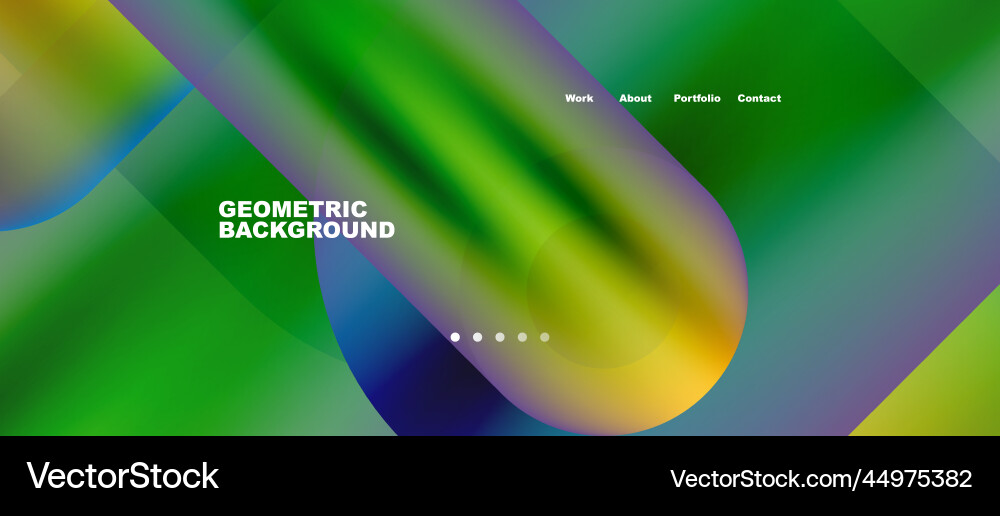 Round shapes and circles with liquid gradients Vector Image