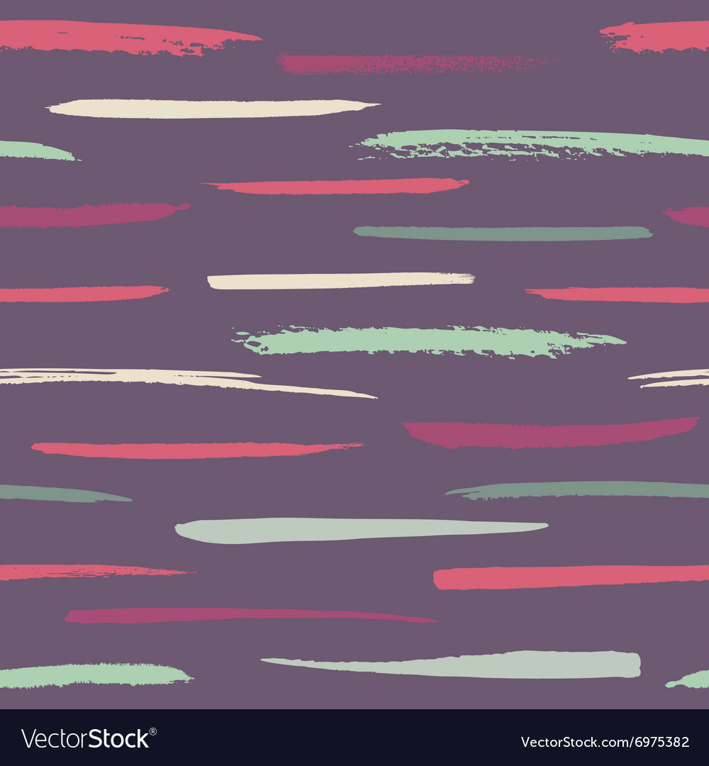 Seamless brush strokes pattern Royalty Free Vector Image