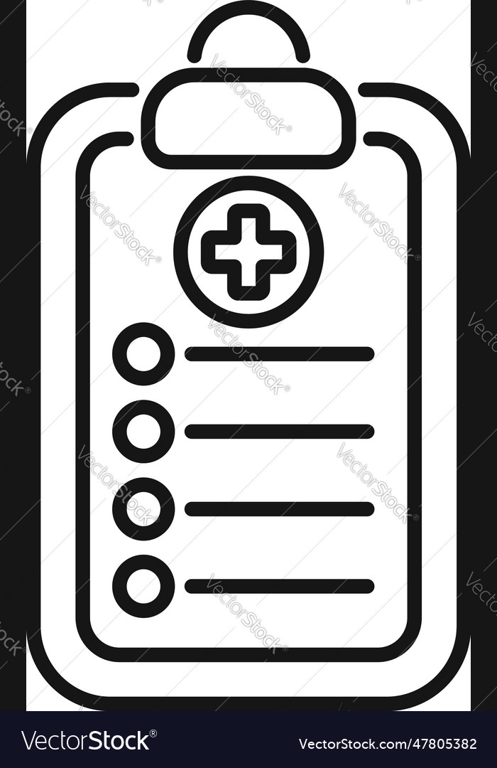 Test board icon outline lab sample Royalty Free Vector Image