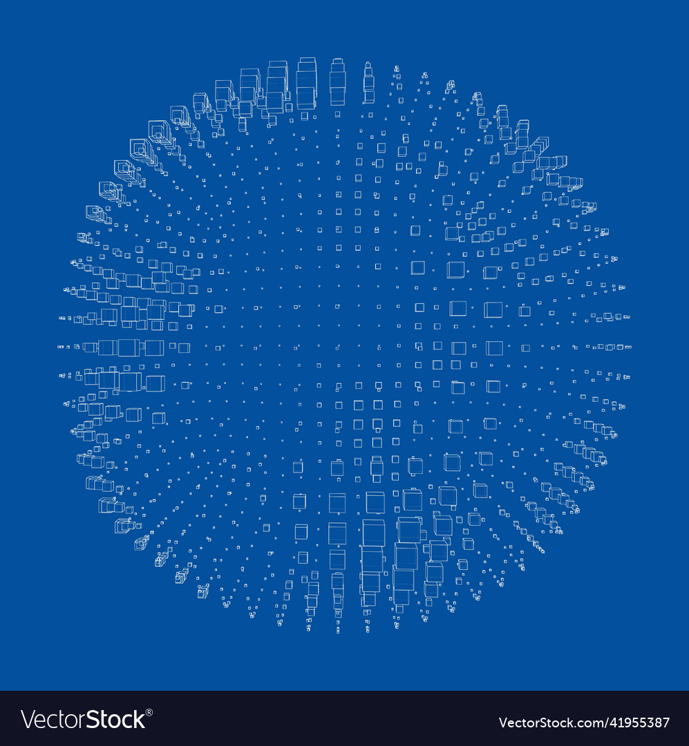 Abstract sphere background Royalty Free Vector Image